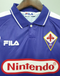 Fiorentina 1997-1998 retro nintendo home football jersey