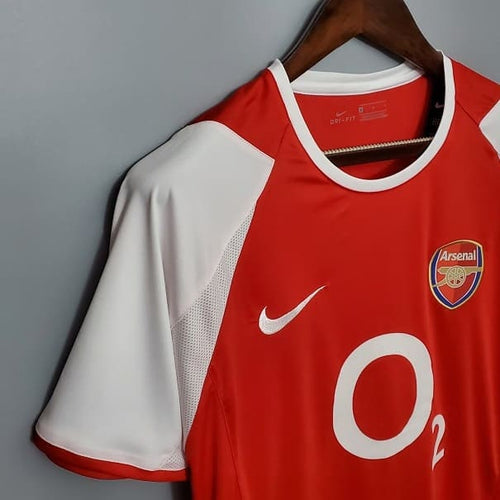 Arsenal 2003-2004 Invincibles shirt home jersey o2 sponsor logo